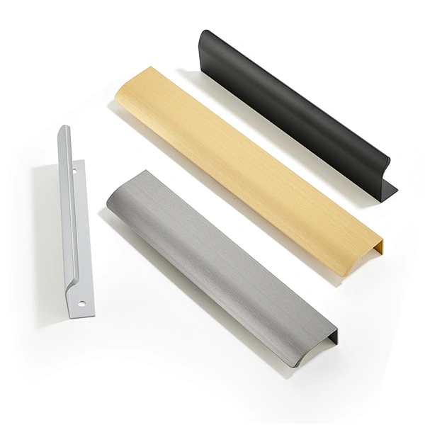 Filta Aluminum Profile Anodized Nickel Cabinet Finger Pull Handles