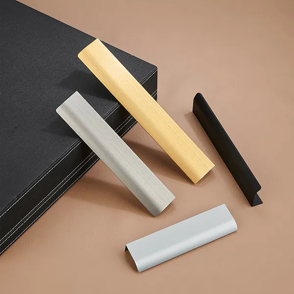 Filta Aluminum Profile Anodized Nickel Cabinet Finger Pull Handles